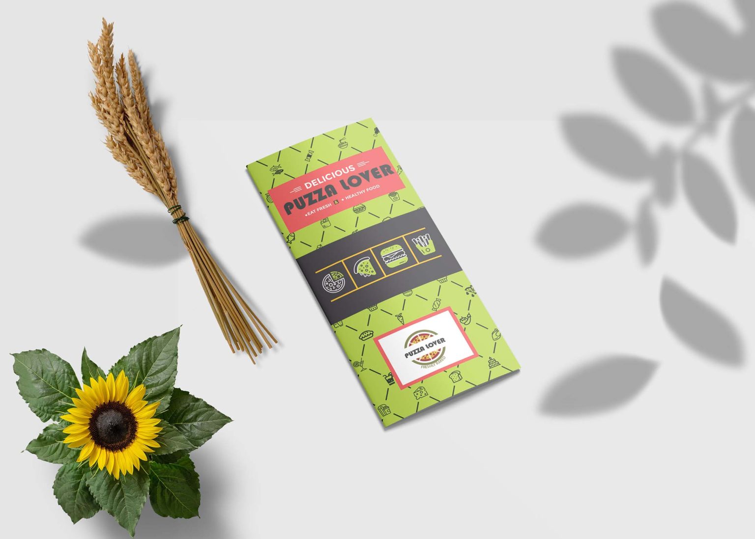 Free Healthy Green Tri-Fold Menu Template - Graphic Folks