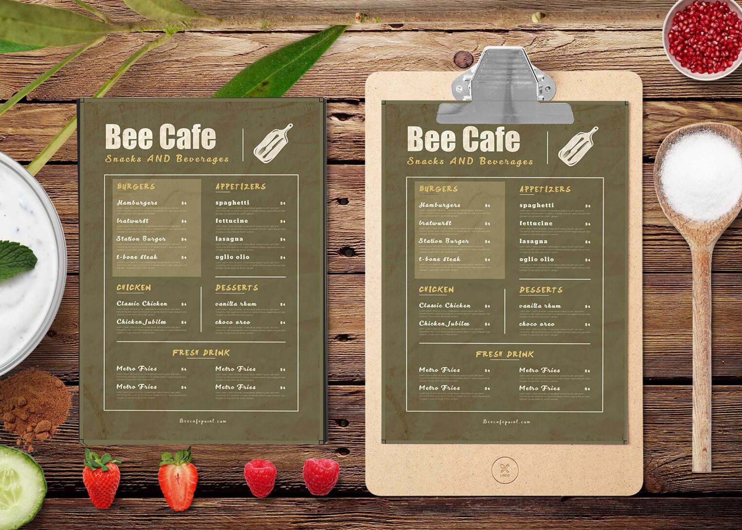 Free Continental Menu Design Template - Graphic Folks