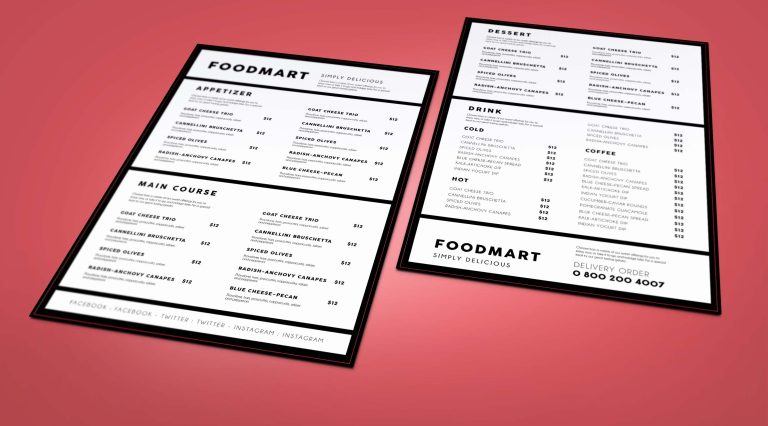 Restro Menu Design - Graphic Folks
