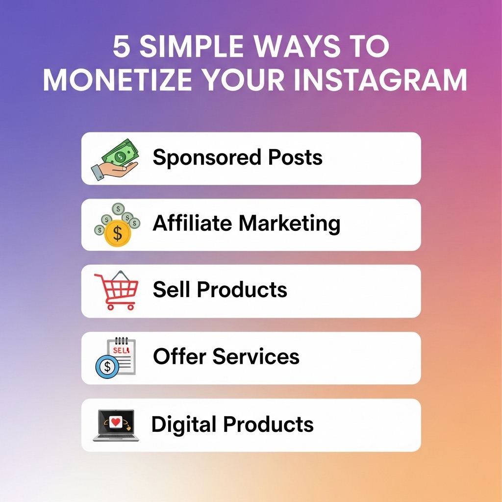5 Simple Ways To Monetize Your Instagram - Graphic Folks