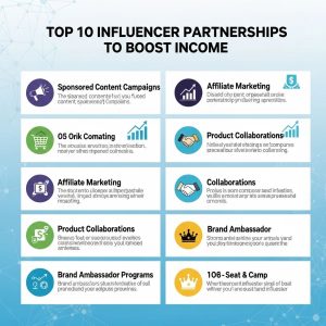Top 10 Influencer Partnerships To Boost Your Income - Graphic Folks
